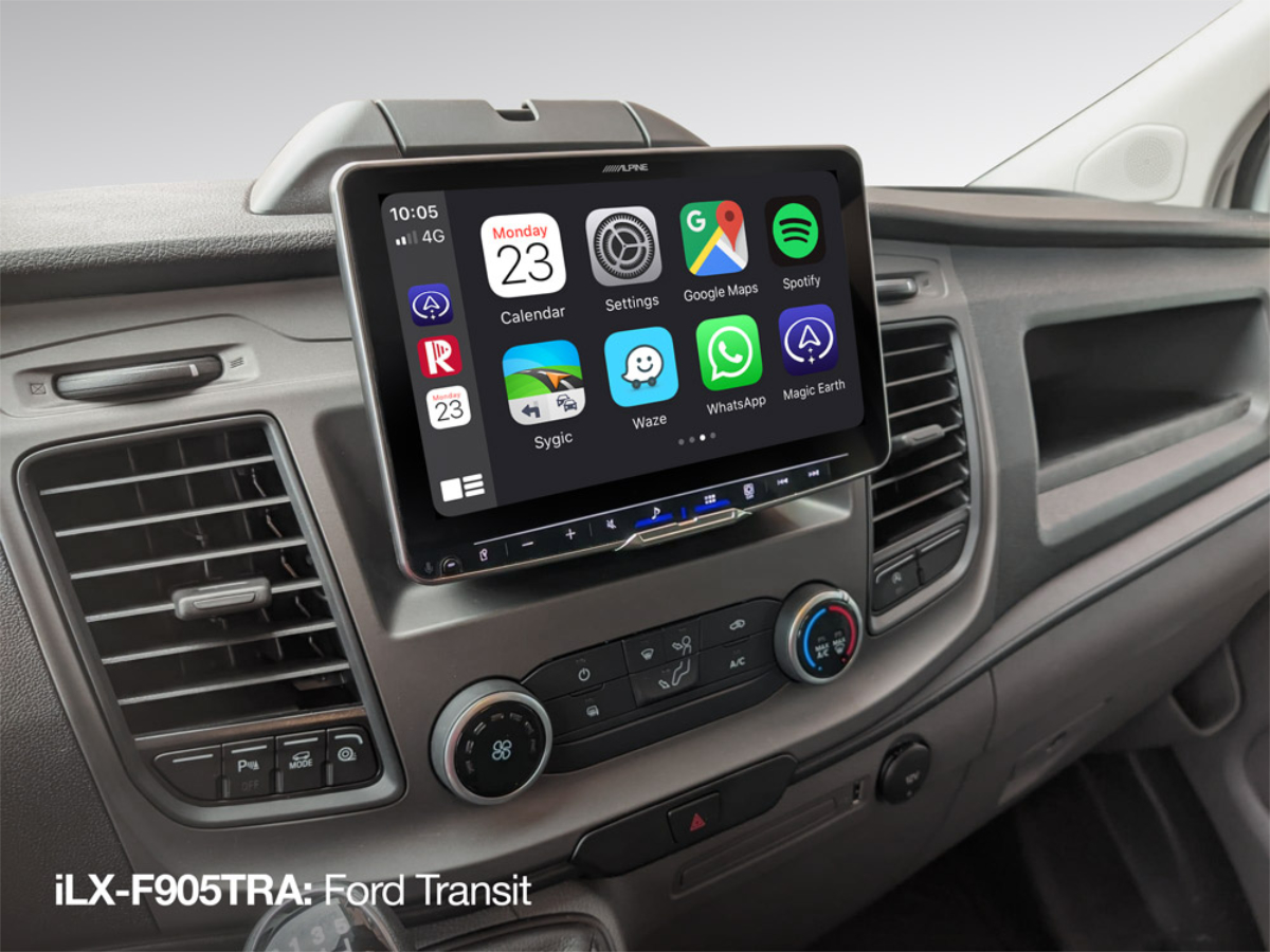 Alpine Halo 9 iLX-F905TRA Ford Transit Custom head unit - Autostudio.fi