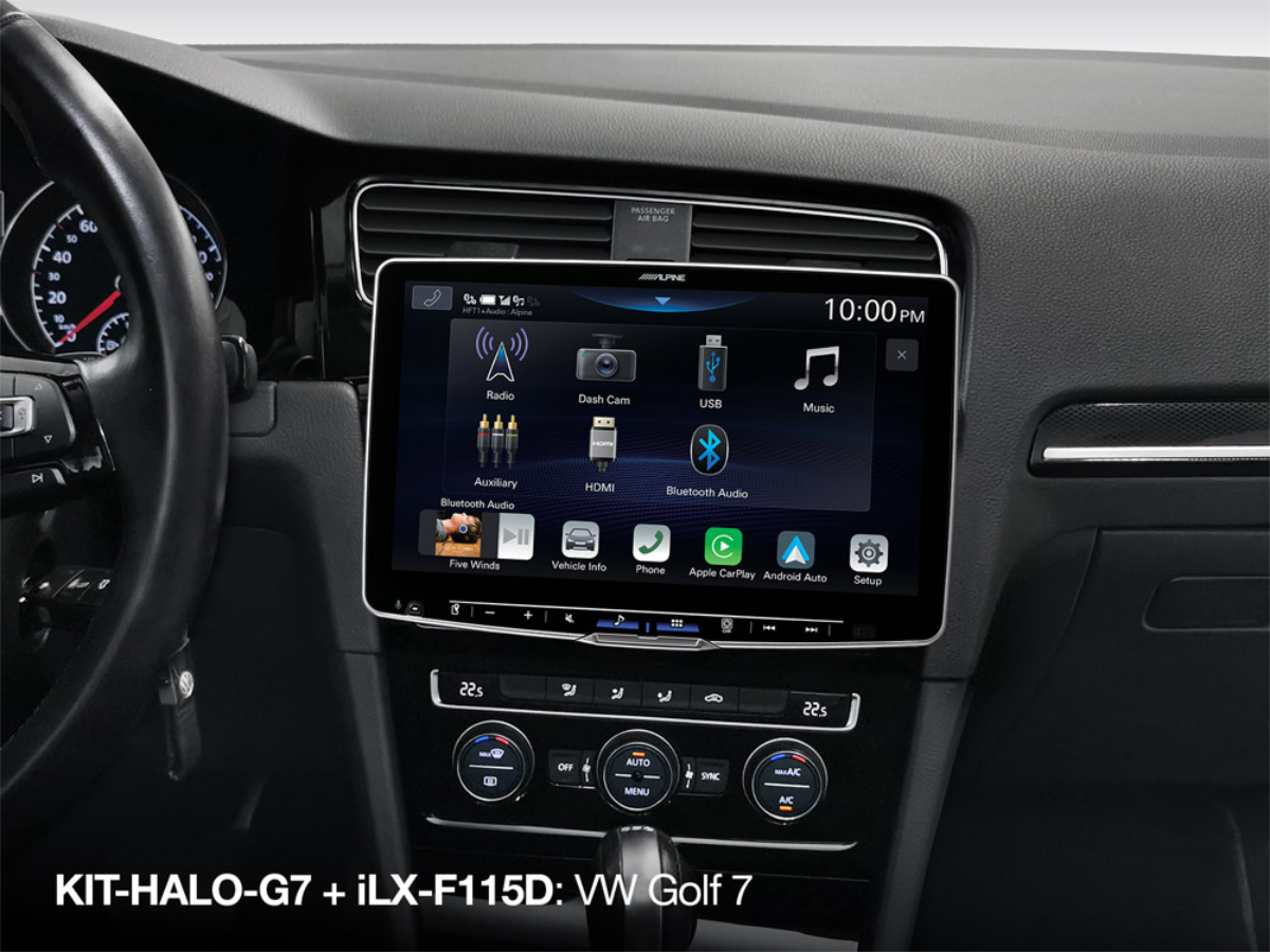 Alpine ILX-F115D-G7 VW Golf 7 Halo 11 -headunit - Autostudio.fi