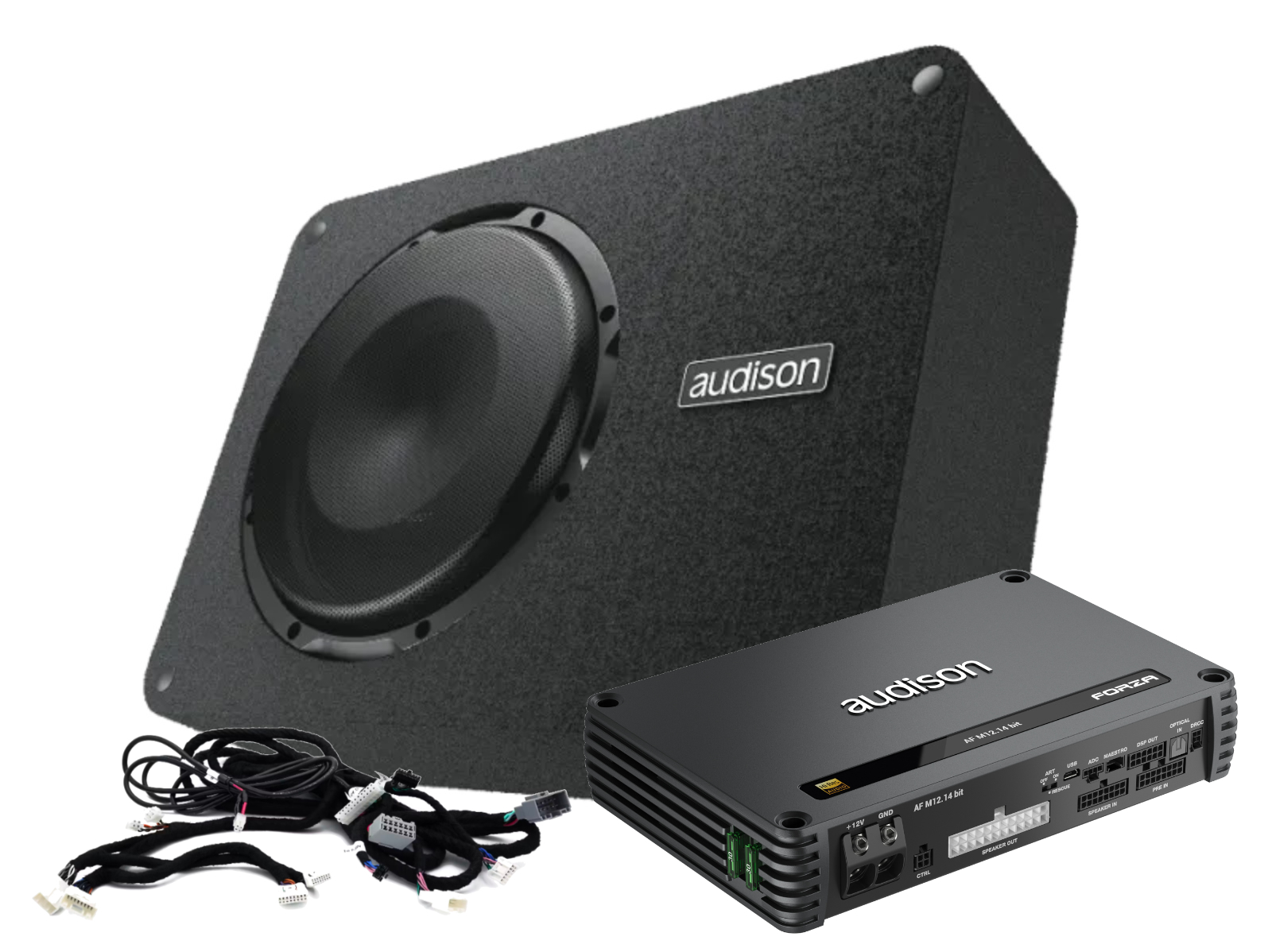 Audison AF TSL 3YB AMP KIT Tesla base DSP/Sub Upgrade Kit - Autostudio.fi