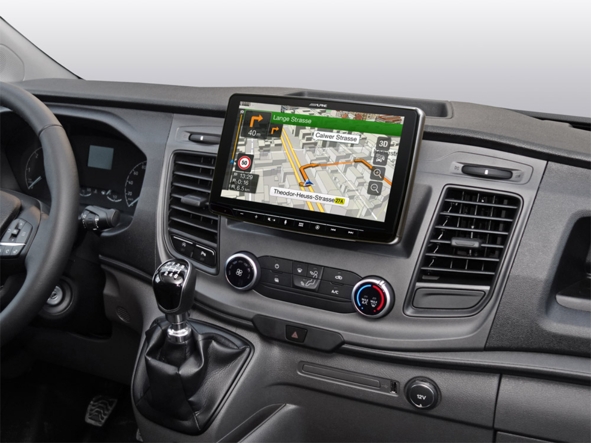 Alpine INE-F904TRA Halo 9 navi-soitin Ford Transit - Autostudio.fi