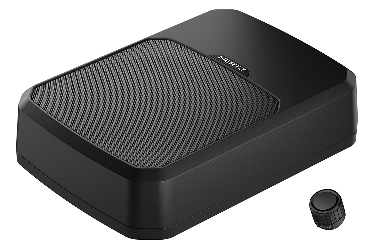 Hertz DBA201F 8" underseat active subwoofer - Autostudio.fi
