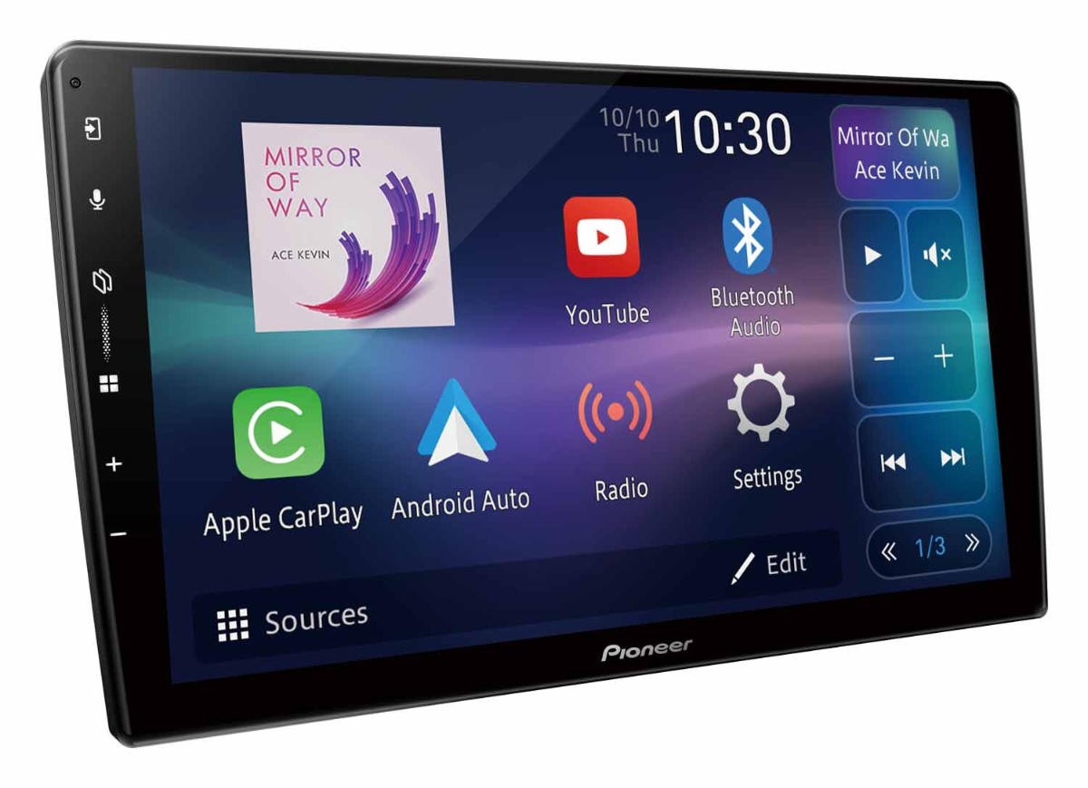 Pioneer SPH-PF97BT 9" autosoitin Apple Carplaylla ja Android Autolla - Autostudio.fi