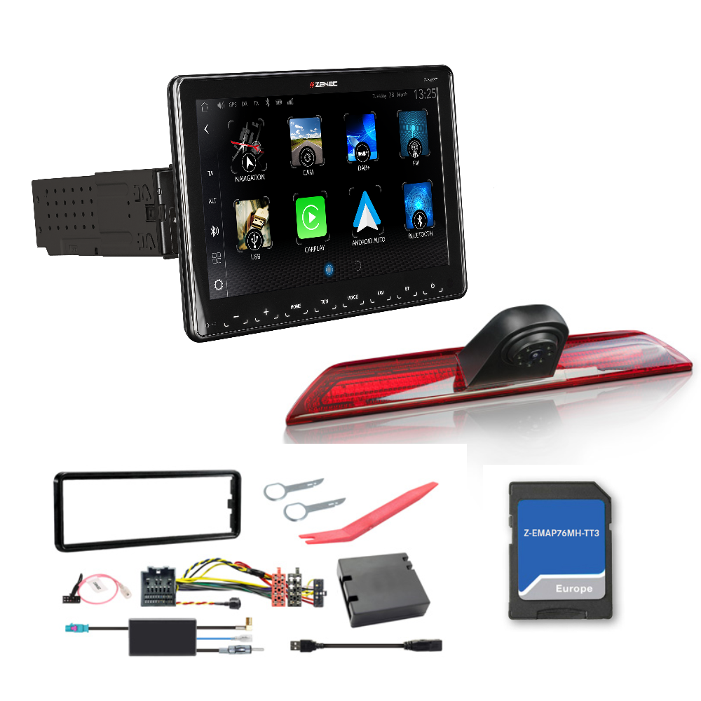 Zenec Z-N975 Ford Transit soitin + peruutuskamera -paketti - Autostudio.fi